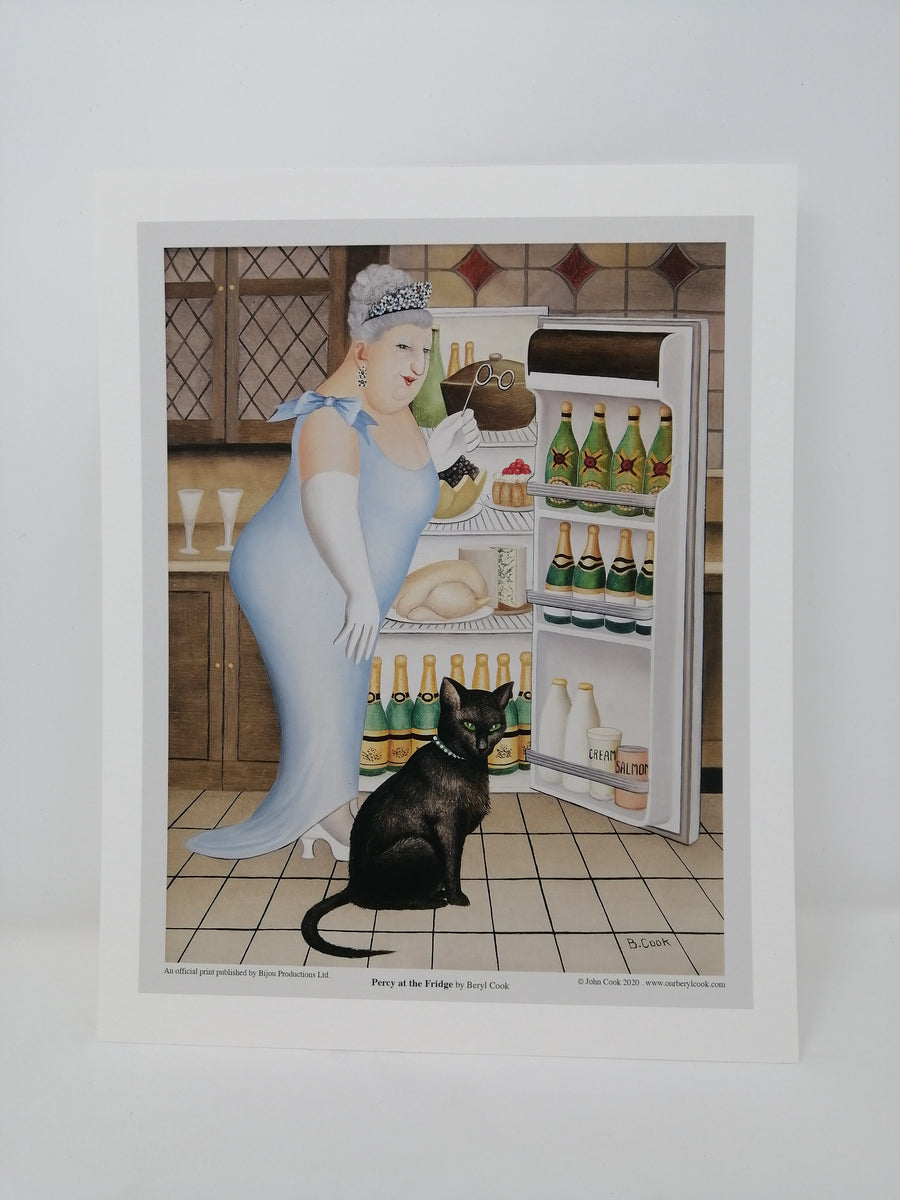 Beryl Cook - Percy At The Fridge (8" x 10" Print) – The Box